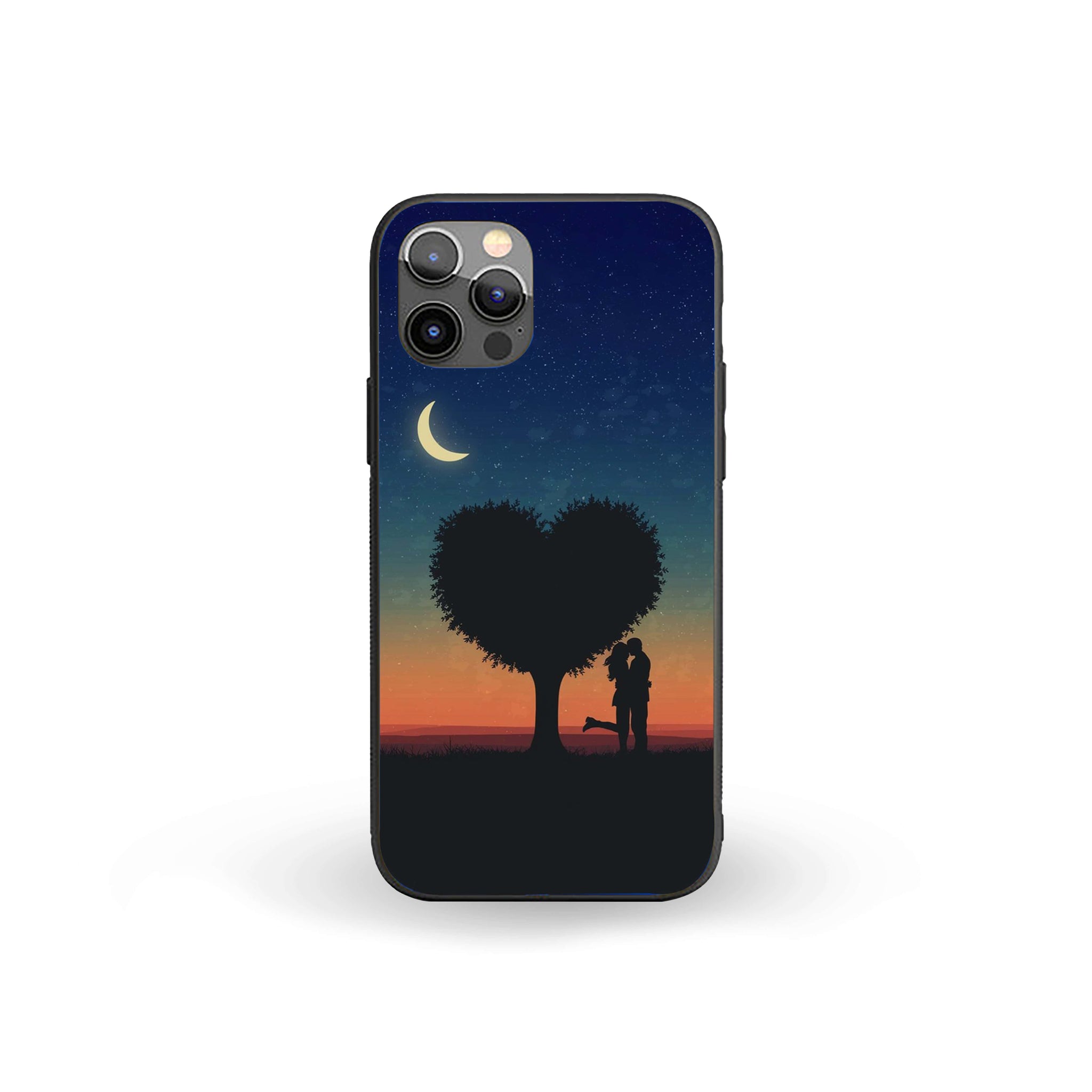 Heart Theme Tree Silicone Armored Phone Case
